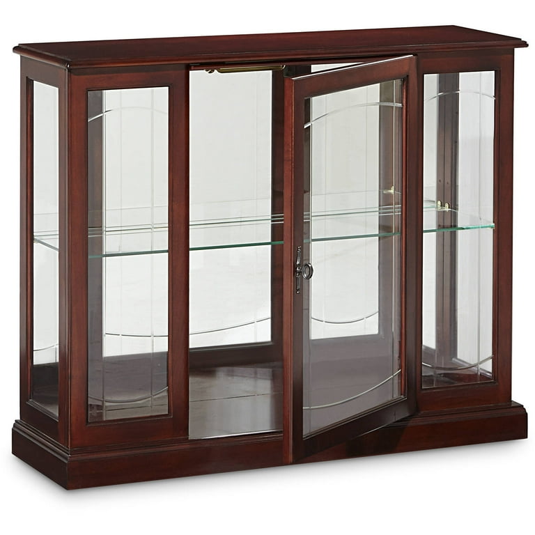 Purvoche Lighted Console Curio Cabinet | Cabinets Matttroy