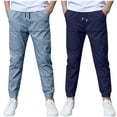 Swuxness Boys 2PC Sports Long Pants Summer Weaving Texture Thin Avoid ...