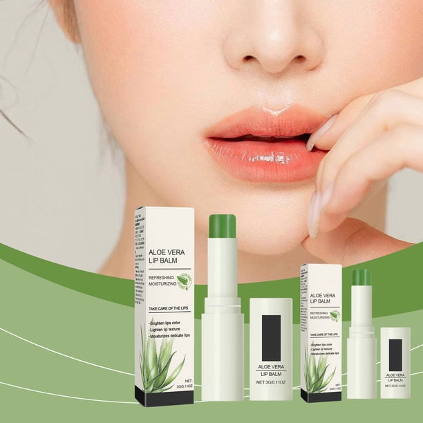 Fiudx Ofertas del día Bálsamo labial de Aloe, reparación hidratante ...