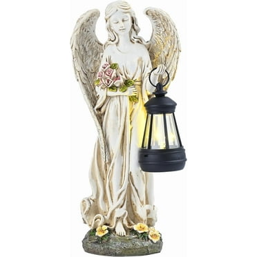 Northlight Cherub Angels Garden Statues, Violin and Harp, Resin Outdoor ...