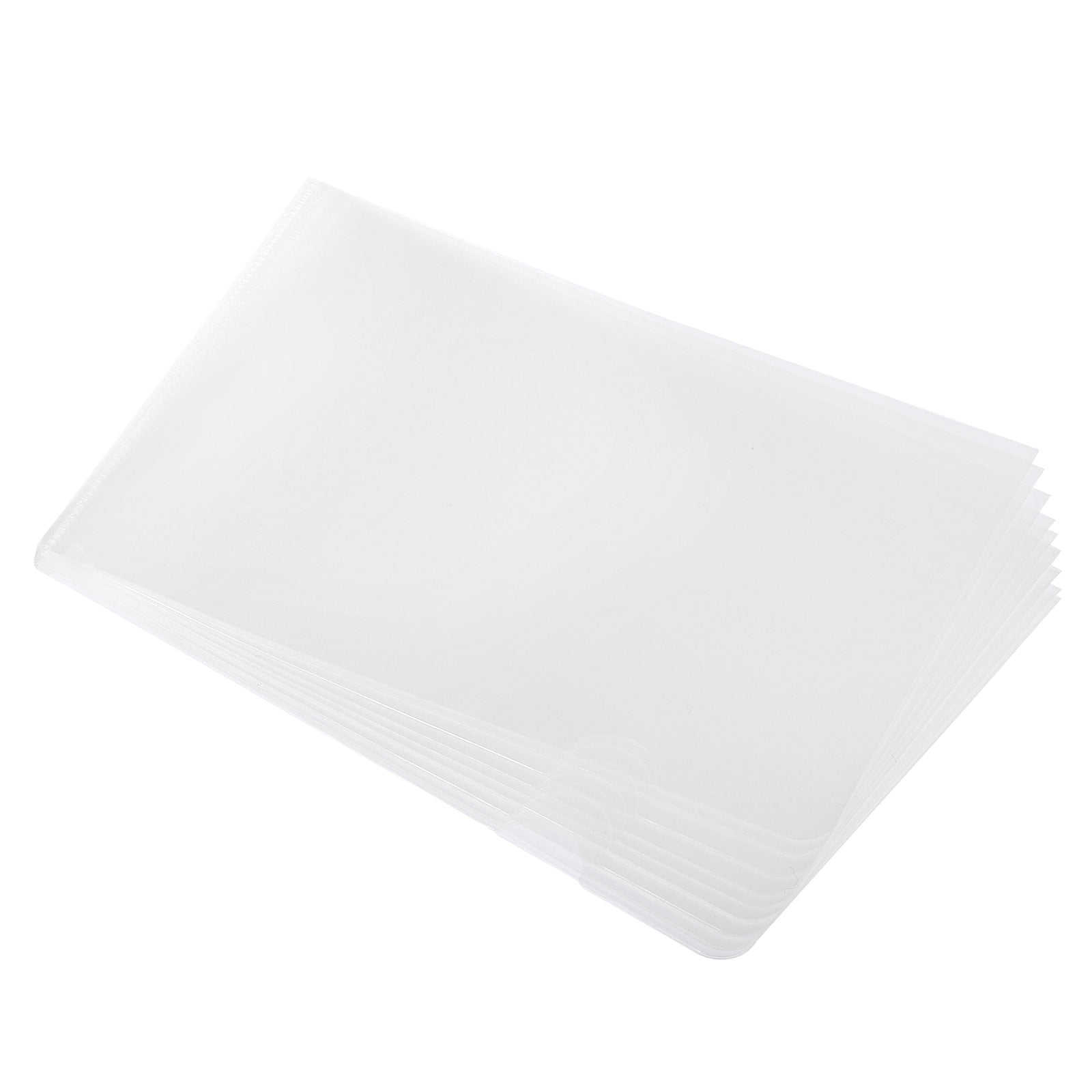 Uxcell L Type Folders A5 Plastic Clear Folder File Jacket Sleeves ...