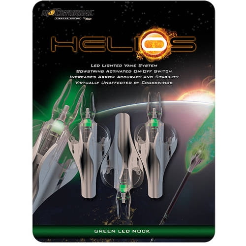 Nocturnal Lighted Nocks Helios S Nock/Fletching Combination, 3-Pack ...