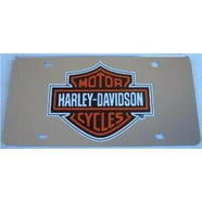 Harley Davidson Chrome License Plate, Cast Aluminum, Silhouette Logo ...