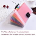 A6 File Folder, 13 Pockets Rainbow Expanding Folder Mini Index ...