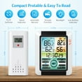 AMIR Indoor/Outdoor Thermometer, Weather Station with Remote Sensor ...