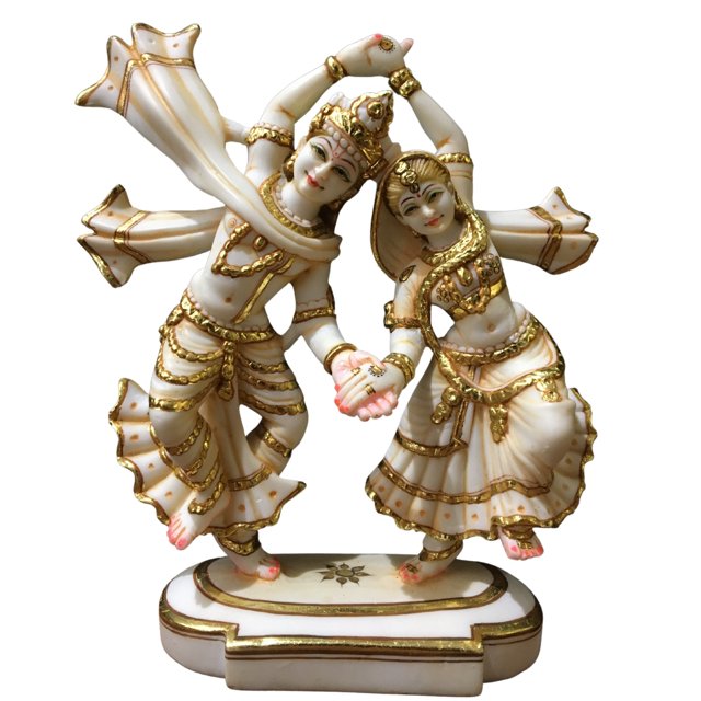 Radha Krishna statue 9 inches Marble Radha Krishna idol divine couple ...