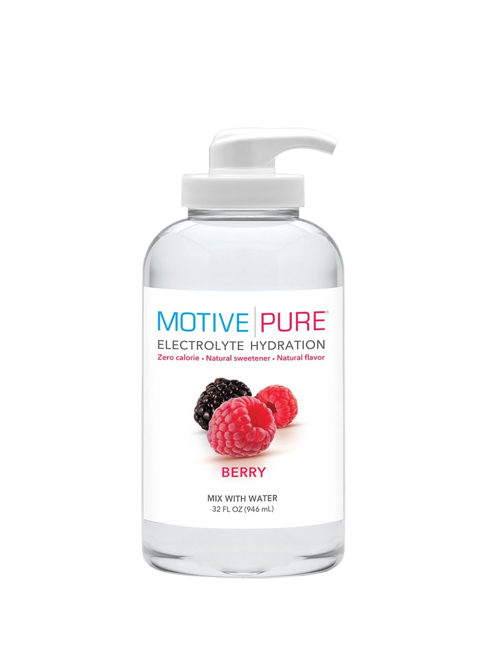 Botella dosificadora MOTIVE PURE Berry de 946 ml para hidratación ...