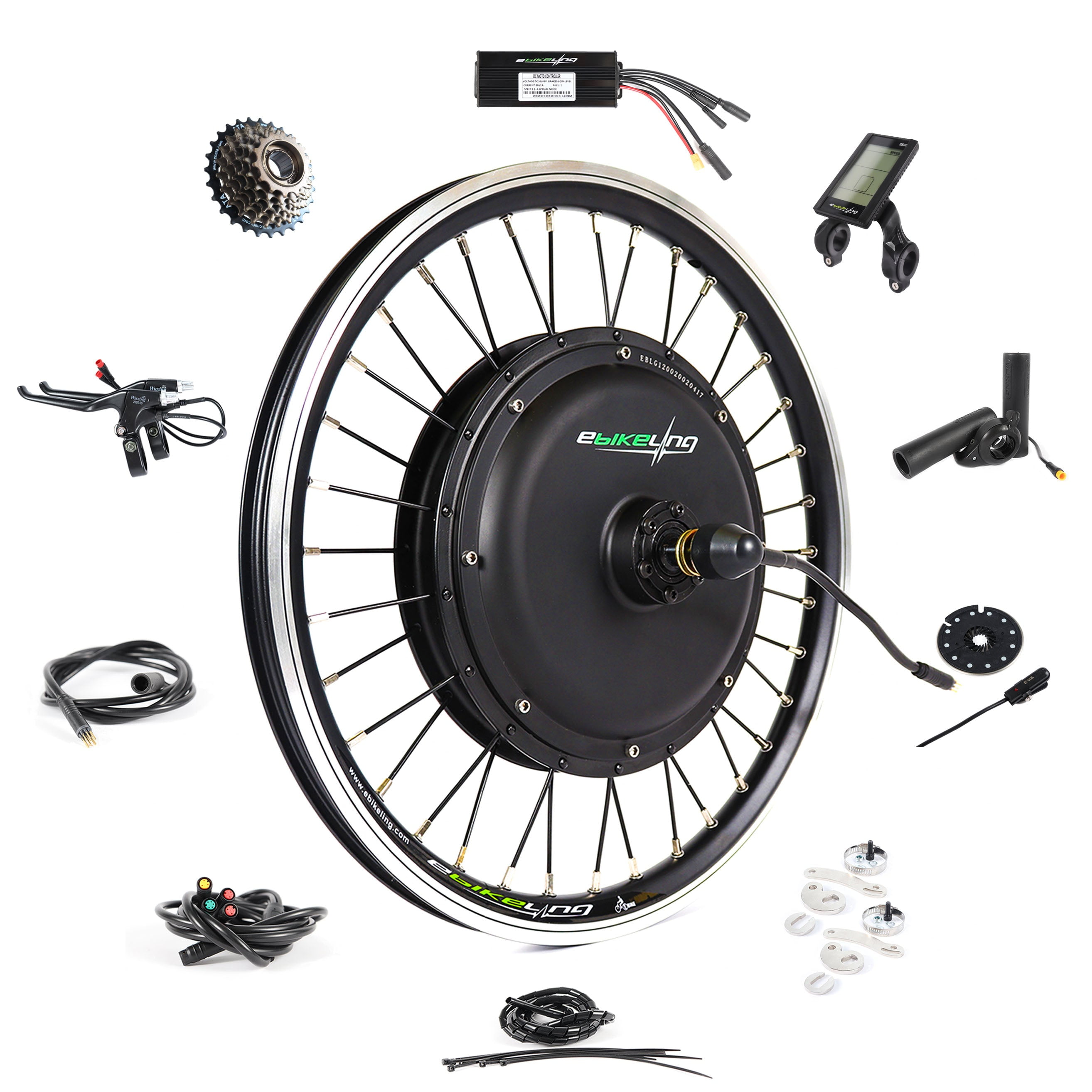 Waterproof 48V 1200W Direct Drive 20" Rear Motor Wheel Electric Bicycle ...