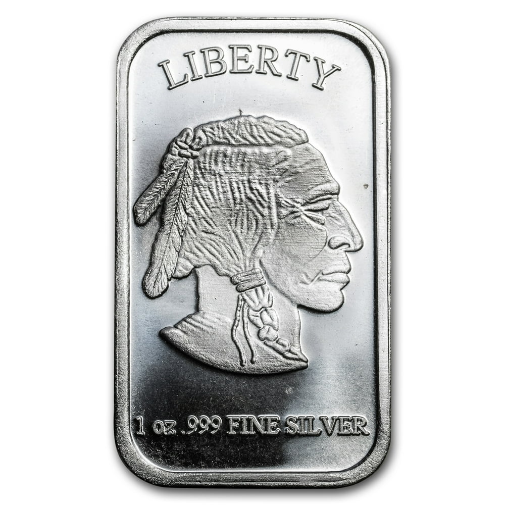 Silvertowne - 1 oz Silver Bar - Buffalo - Walmart.com - Walmart.com