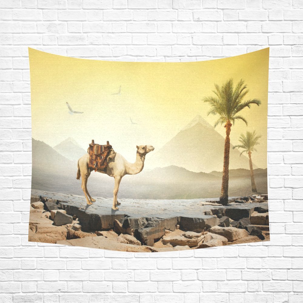 MYPOP Camel And Birds Near The Great Pyramid Wall Tapestry 51x60 inches ...