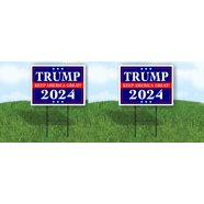 President Donald Trump Big Head Yard Sign, 19" x 14" - Walmart.com