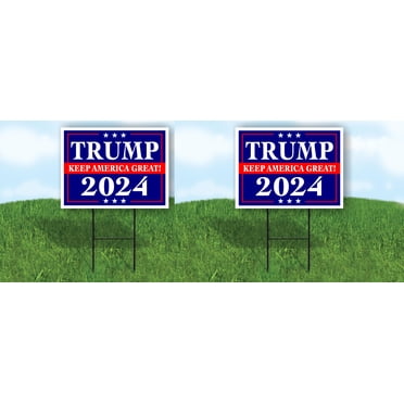 President Donald Trump Big Head Yard Sign, 19" x 14" - Walmart.com