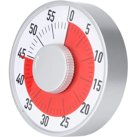 Magnetic Round Rotate Countdown Timer Mechanical Alarm Timer 60 Minutes ...