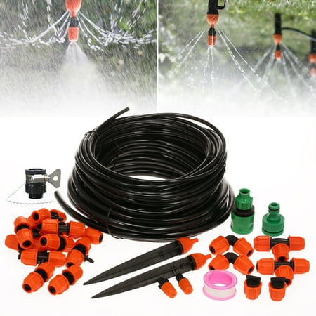 Garden Drip Irrigation System 10 Pcs Sprayer & Dripper Kit 25 Meters ...