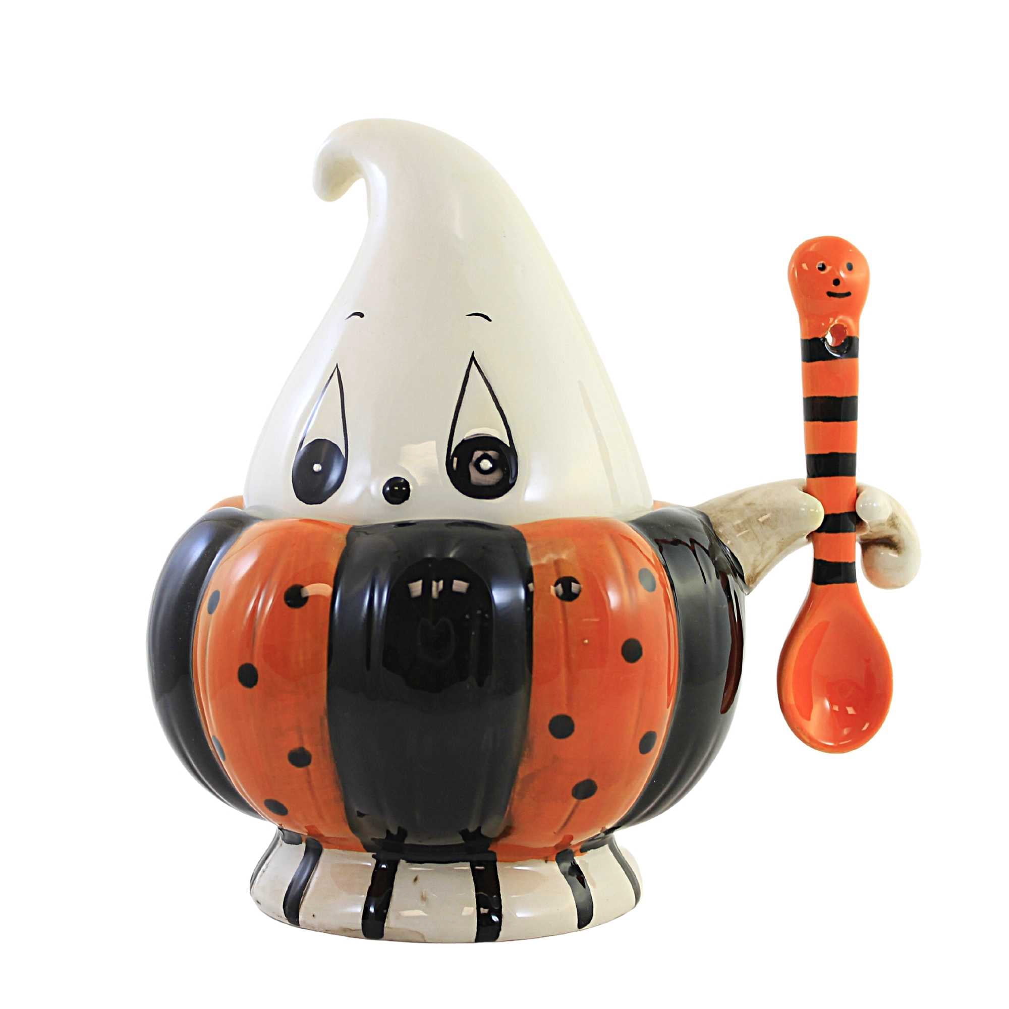 Tabletop Peek-A-Boo Candy Bowl W/ Spoon Halloween Johanna Parker ...
