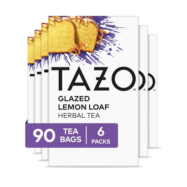Té de hierbas TAZO Glazed Lemon Loaf sin cafeína, 90 bolsitas | Bodega ...