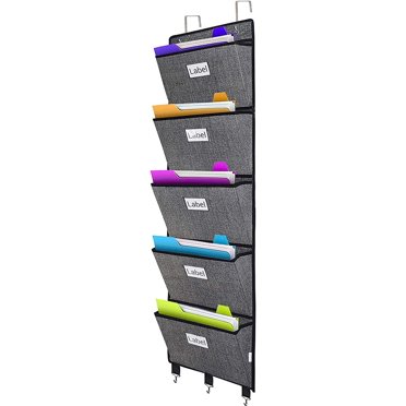 Medical Chart Hanging Wall File Holder - Gray - 11 Pockets - Walmart.com