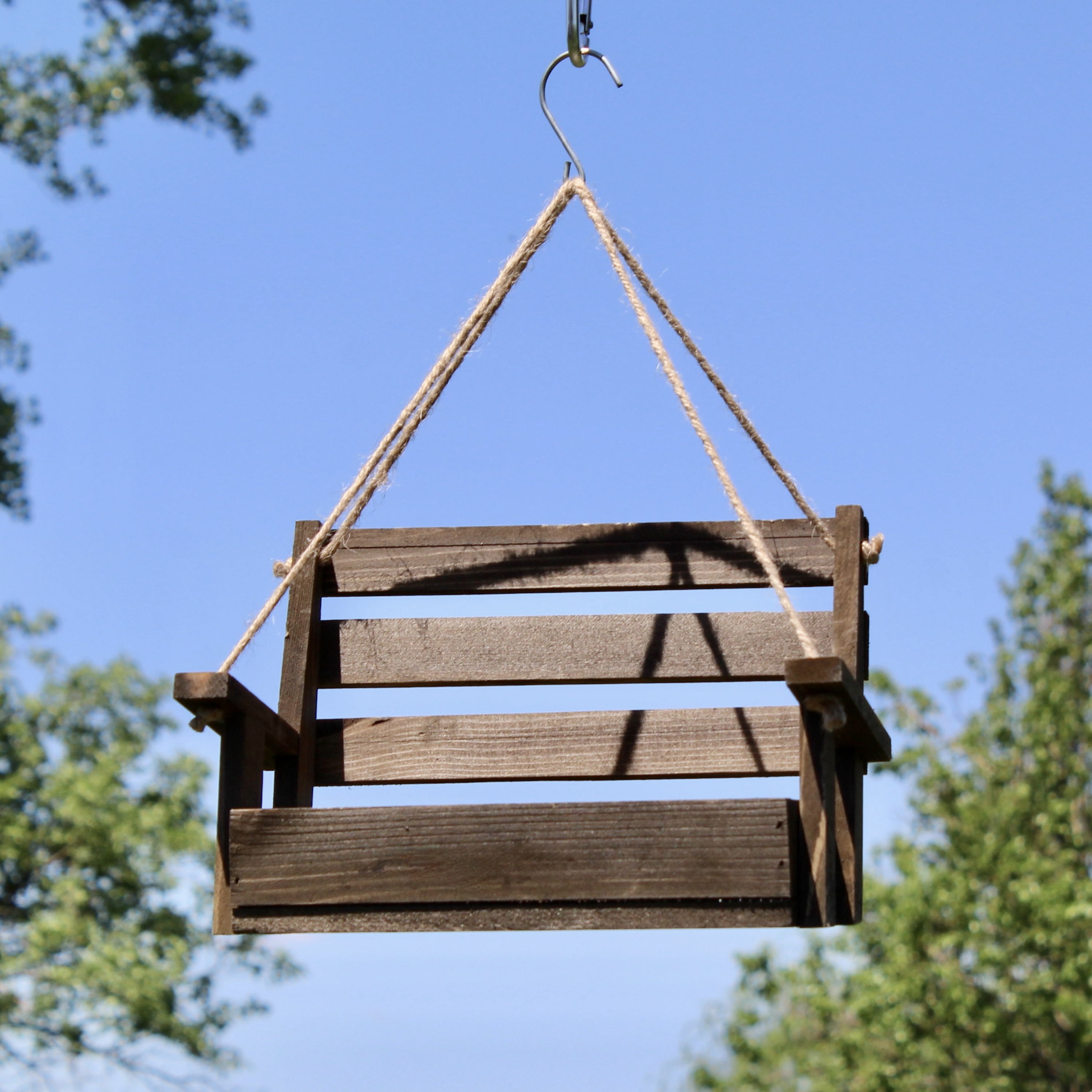 Backyard Essentials Porch Swing Bird Feeder Hanging Squirrel Feeder ...