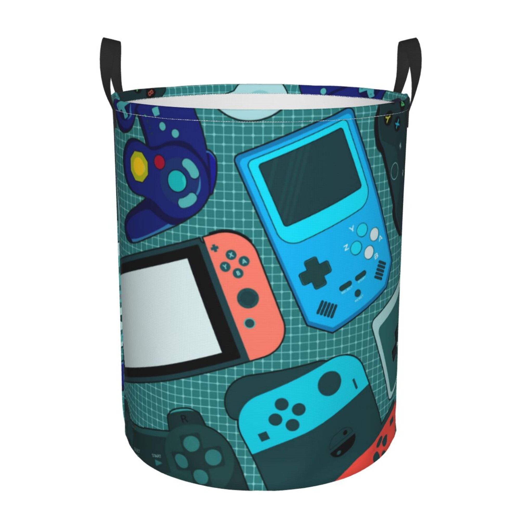 DouZhe Waterproof Collapsible Large Laundry Baskets, Blue Gamer ...