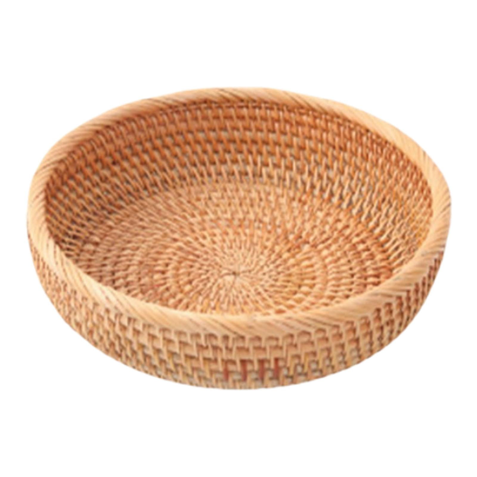 Click here for Veasfak Wicker Fruit Baskets Diy Handwoven Platter... prices