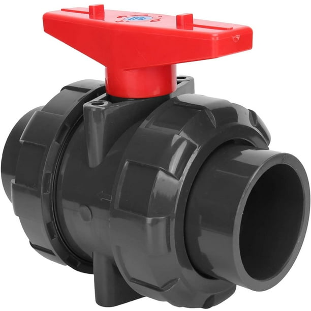 DN50 G2 PVC Double Union Compact Ball Valve for Swimming Pool Aquarium ...