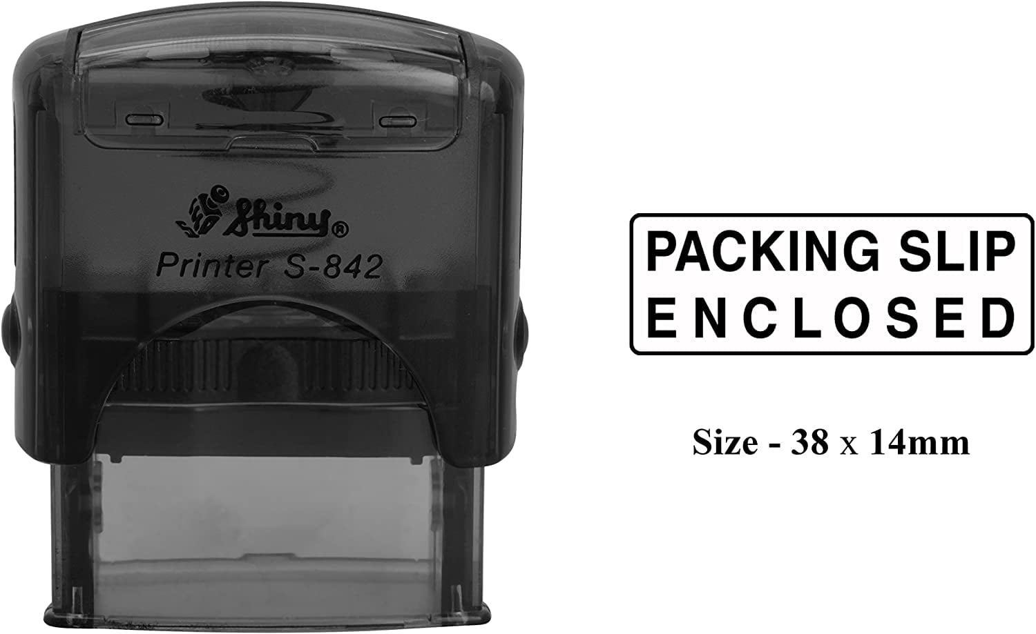 PACKING SLIP ENCLOSED Print Plastic Stamp Clear Print For Office Use ...