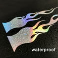 1set Vinyl Flame Reflective Stickers For Car Racing Laptop Skateboard ...