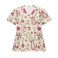 Binienty Healthcare Apparel for Women, Stretchy V Neck Medical Uniform ...
