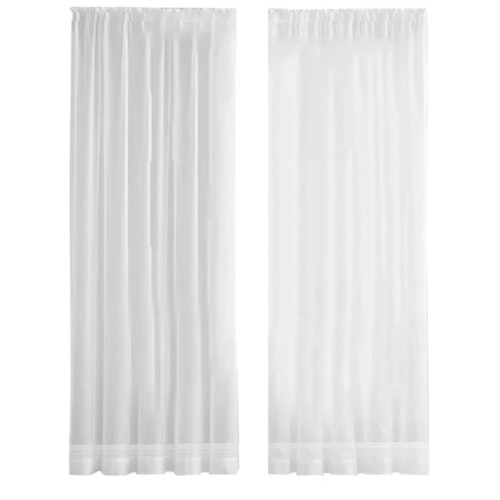 Click here for Unbranded Window White Sheer Curtains 84 Inches Lo... prices