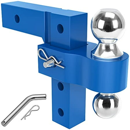 YITAMOTOR Adjustable Trailer Hitch, Fits 2-Inch Receiver, 6-Inch Drop ...