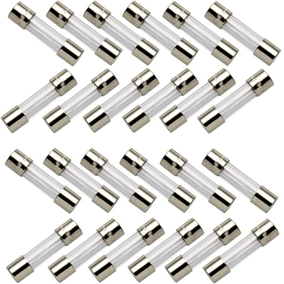 (6 Pack) 5A 125V Fast Blow Fuse, 0.2x0.78 Inch, for Outdoor Lights, Box ...