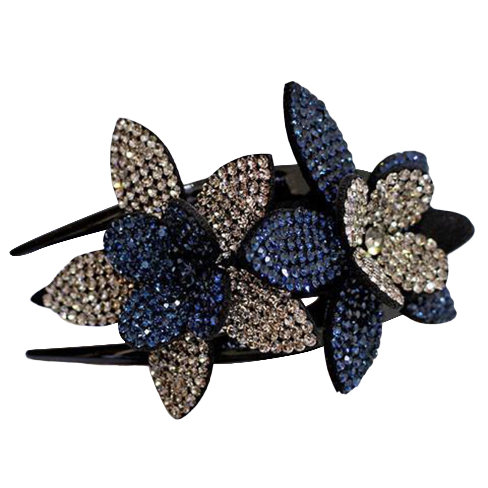 UDIYO Hair Clip Shiny Fix Hair Rhinestone Anti-deformed Anti-slip Hair ...