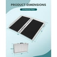 2ft Multifold Wheelchair Ramp, Non Skid Aluminum, Foldable Mobility ...