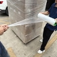 Clear-2-Pack Stretch Film 18" x 1000 Feet 80 Gauge Industrial Hand Wrap ...