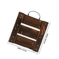 BESTYASH Dark Brown Wood Wall Mount Planter Easy Installation ...