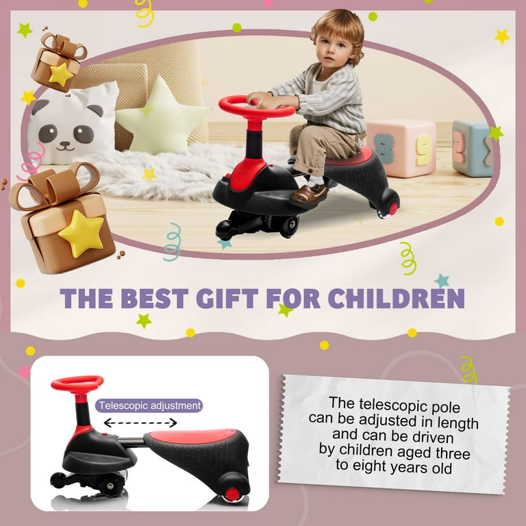 Kids Cars To Drive Xuanlur 6V Electric Wiggle Car Ride On Toy, 2 In 1 ...
