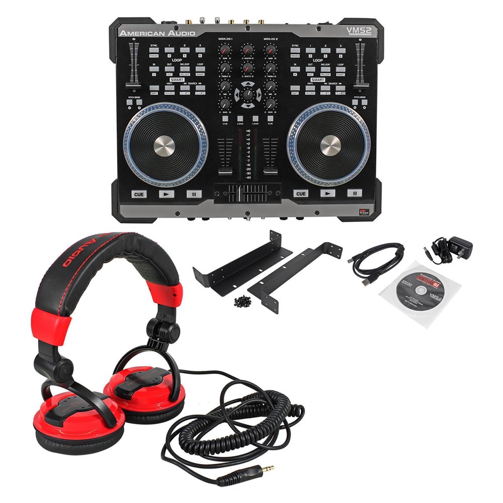 American Audio VMS2 USB MIDI DJ Controller With Touch Scratch Wheel ...