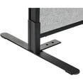 60-1/4"W x 61-1/2"H Deluxe Freestanding Office Partition Panel with ...