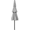 ABCCANOPY 9FT 3 Tiers Patio Umbrella, Crank Handle, Gray - Walmart.com