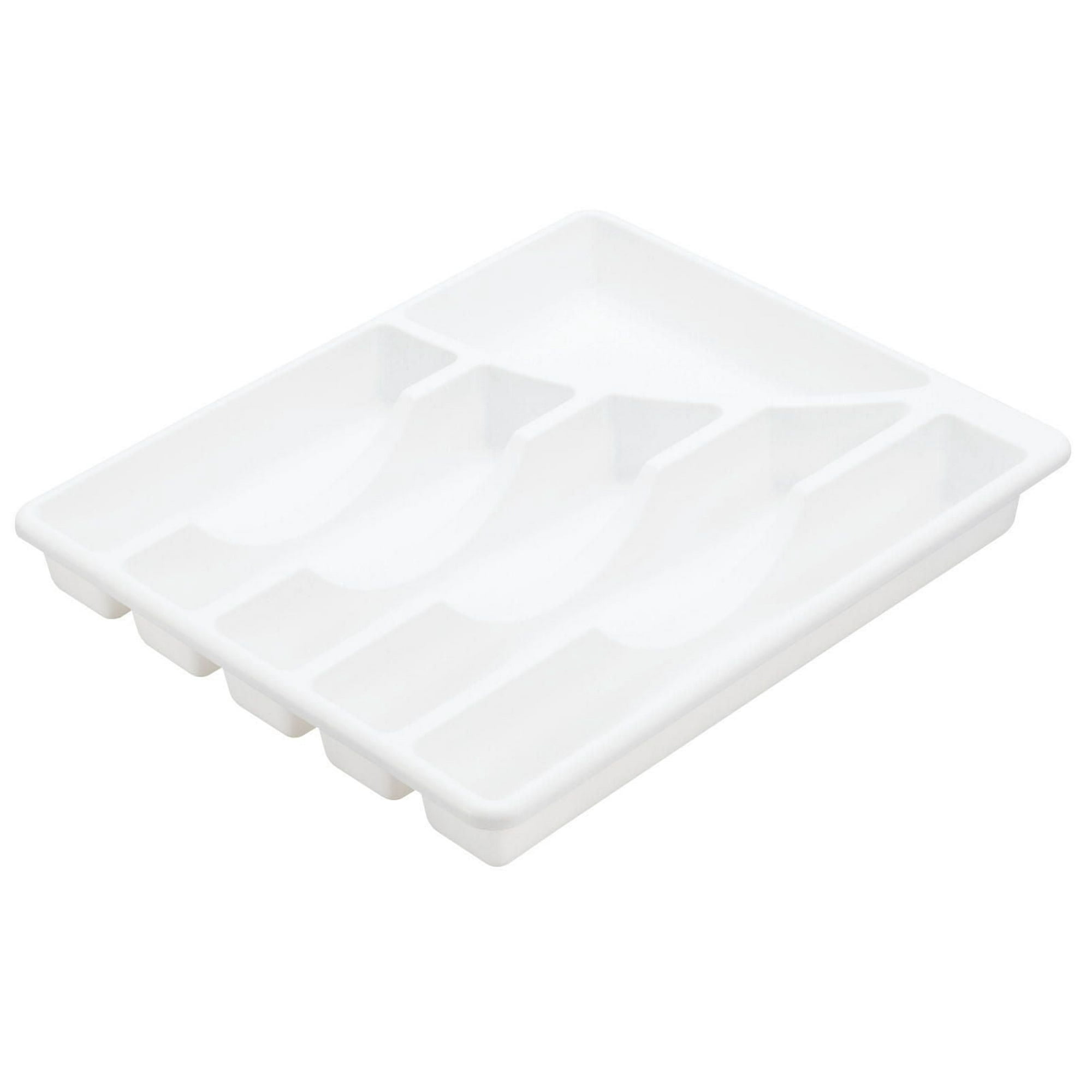 Click here for Sterilite 5 Compartment White Cutlery Tray 14 L X... prices