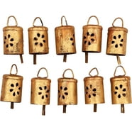 Vivanta 10-Pack Mini Gold Tin Bells – 2" Vintage Farmhouse Shabby Chic ...