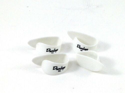 Dunlop Thumb Picks 4 Pack White Extra Large (9004P) Guitar banjo ...