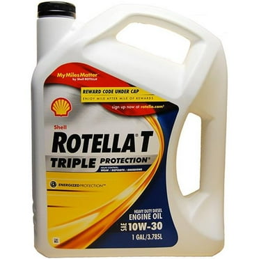 Shell Rotella T5 Synthetic Blend 10W-30 Diesel Engine Oil, 1-Gallon ...