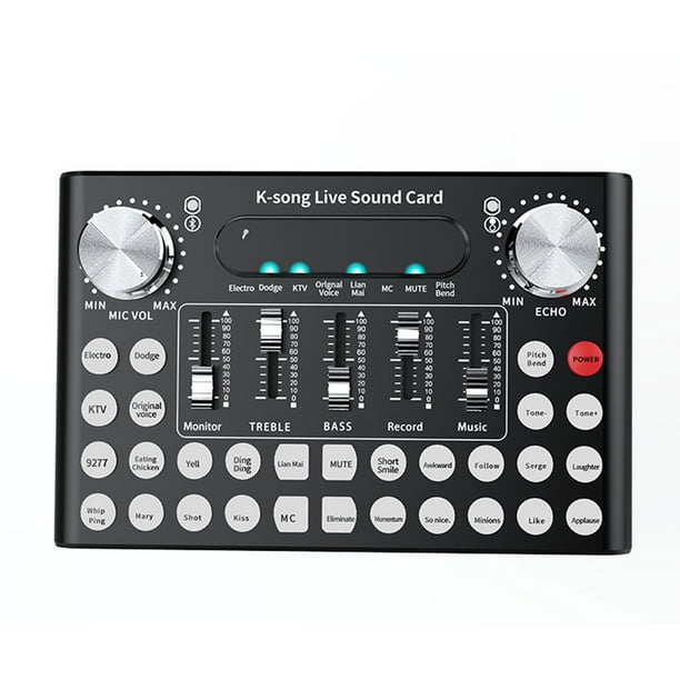 Justharion F007 Sound Card Studio Recording External Live Broadcast ...