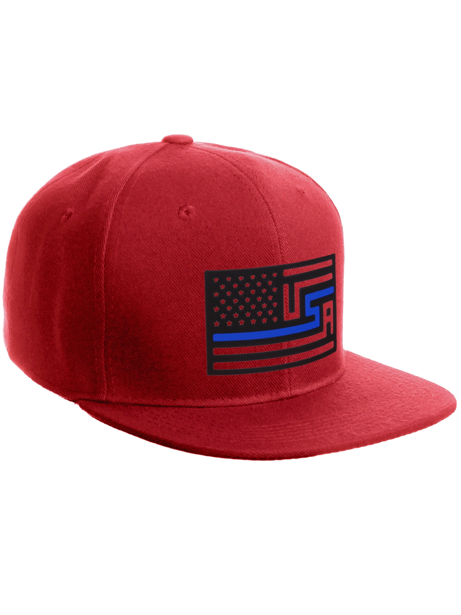 USA Redesign Flag Thin Blue Red Line Support American Servicemen ...