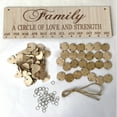 family birthday board plaque diy hanging wooden birthday reminder ...