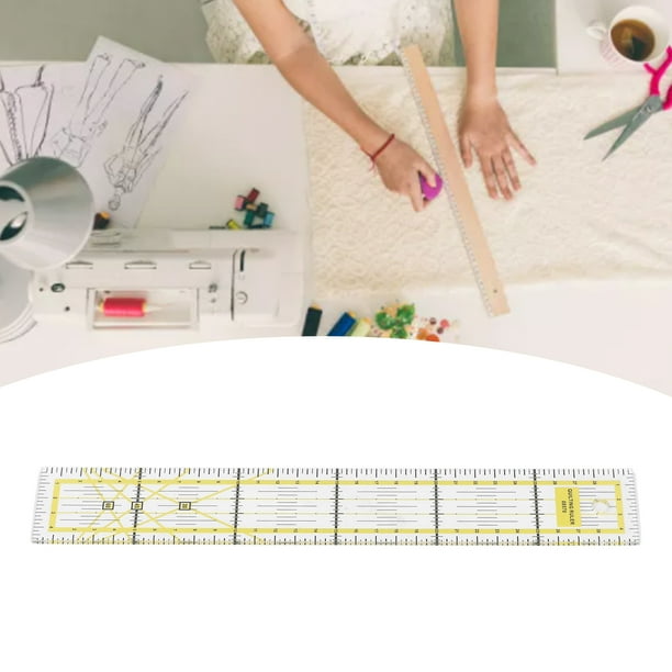 Clear Metric Sewing Ruler Multifunctional Acrylic Measuring Tool DIY ...