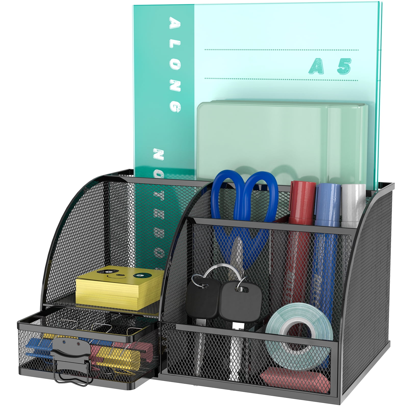 WALI Mesh Desk Organizers, Desktop Drawer Organizer and Storage to ...