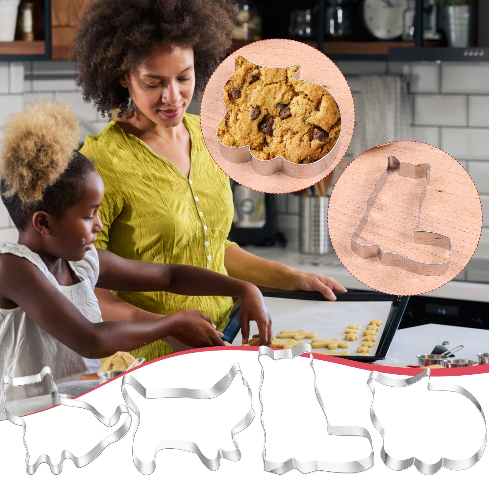 Click here for Sifdseng Dog Cookie Cutter Stainless Steel Mould 4... prices