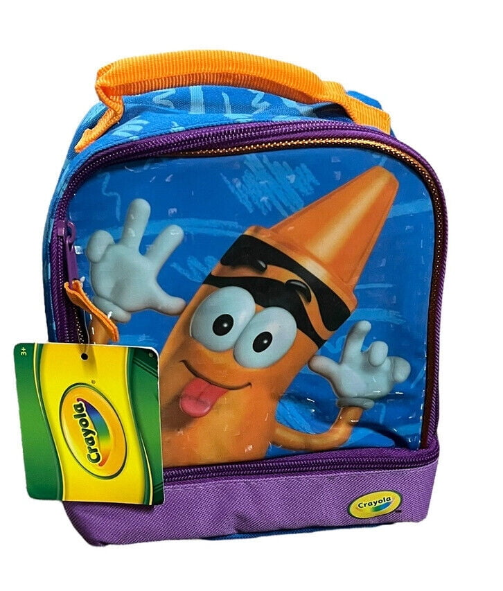 Crayola Crayon Lunch Box Kit Bag Rare New Gift Authentic Retired Back ...
